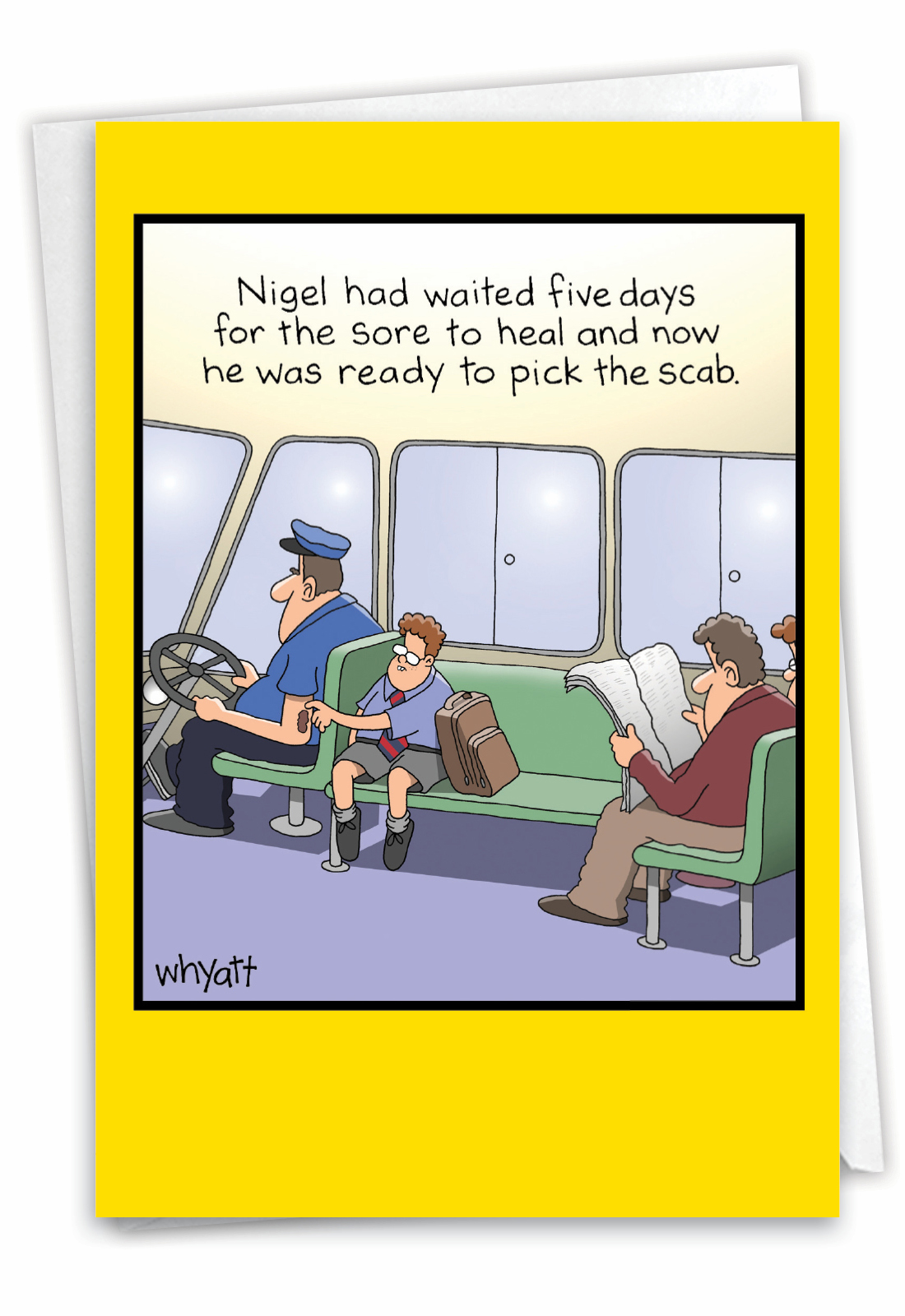 Pick The Scab Cartoons Birthday Card Tim Whyatt