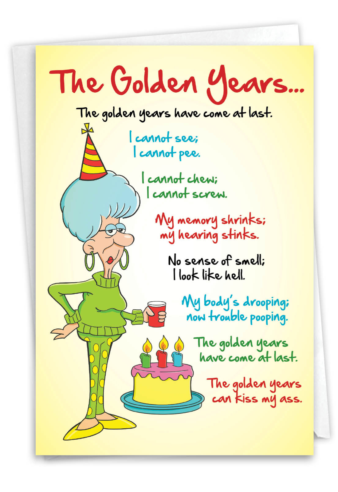 Golden Years Picture Birthday Card Nobleworks