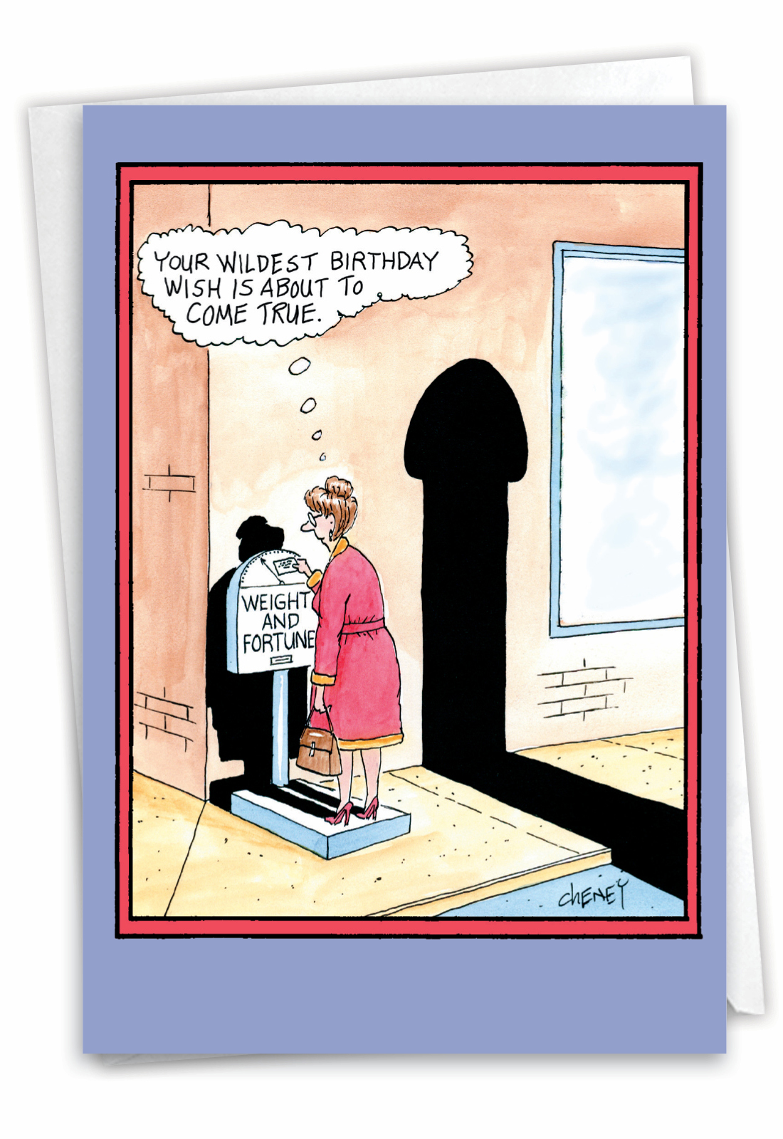 Weight And Fortune Funny Birthday Card Weight And Fortune Funny Birthday Card