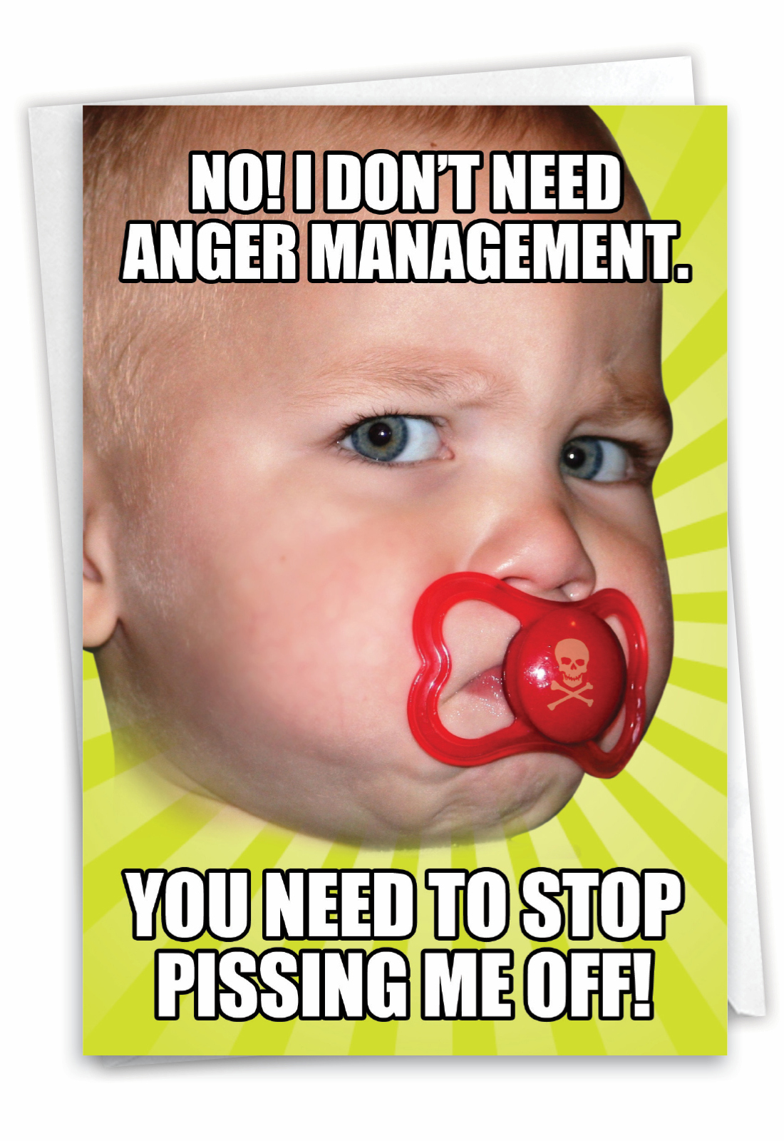 Anger Management Redrocket All Occasions Greeting Card Nobleworks