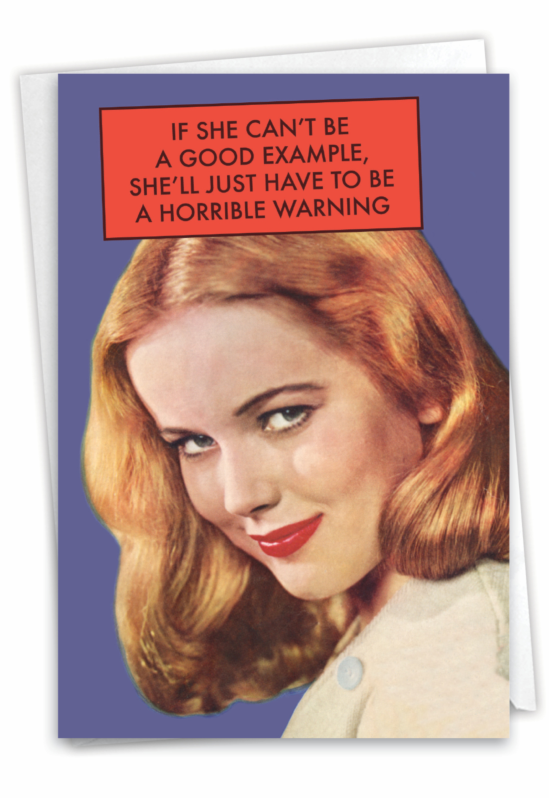 Humorous Birthday Paper Card Horrible Warning Humorous Birthday Paper Card Horrible Warning