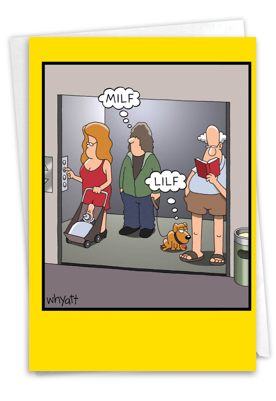 Lilf Cartoons Get Well Paper Card