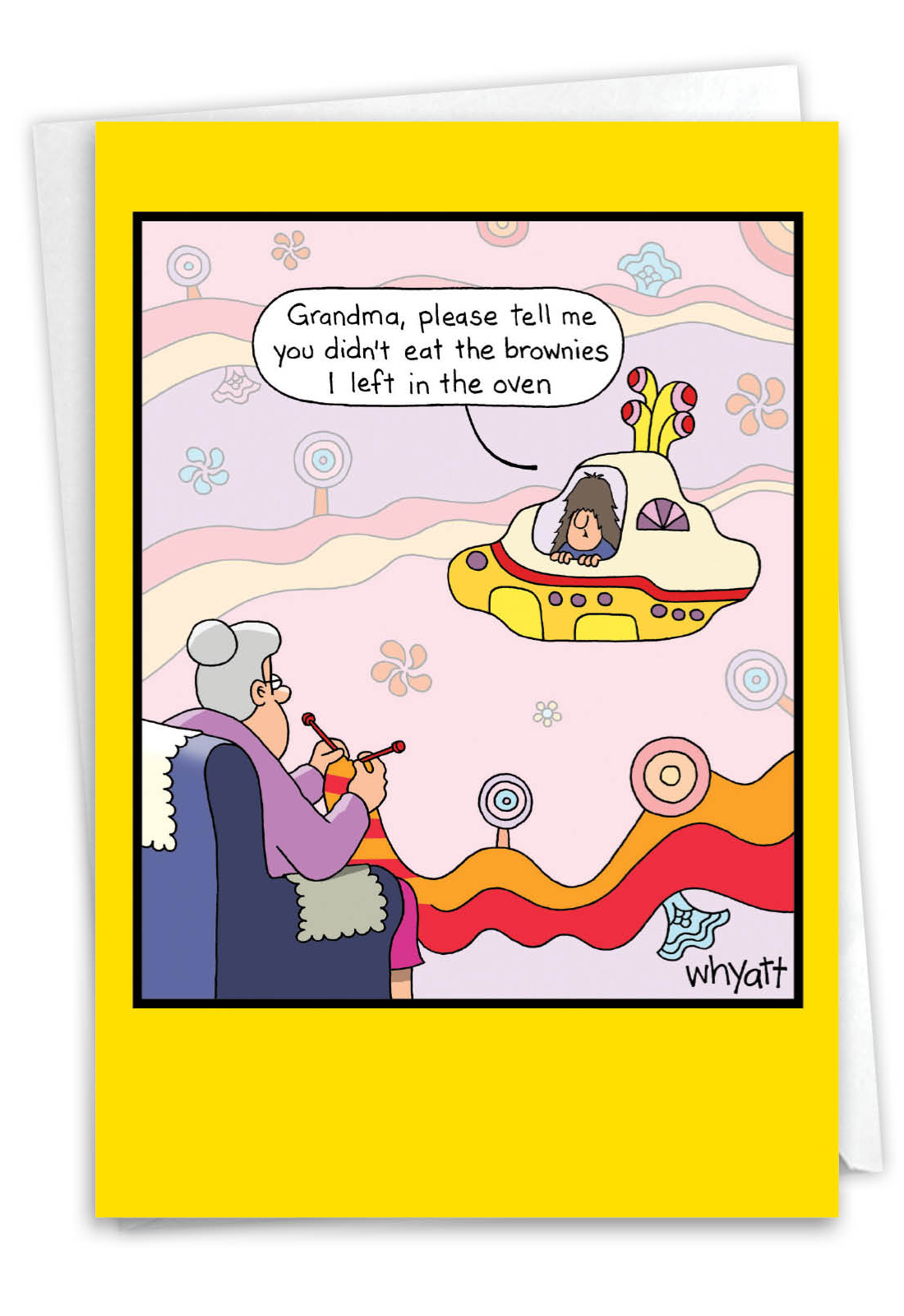 Brownies Trip Cartoons Birthday Greeting Card Tim Whyatt