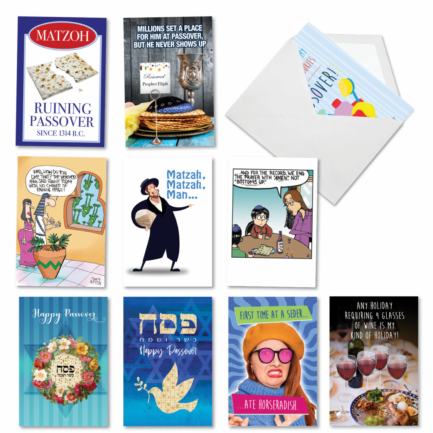 Passover Party: Hilarious Passover Assortment of 10 Cards