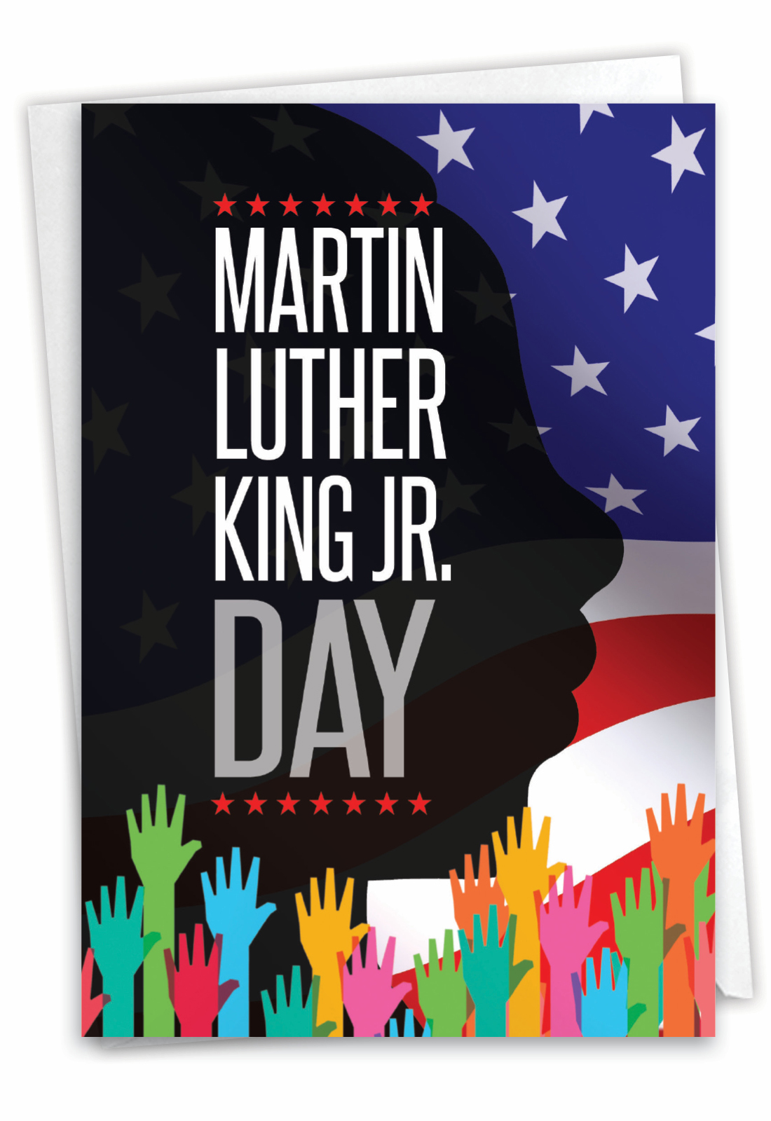 MLK Dream: Artful Martin Luther King Jr. Day Printed Card