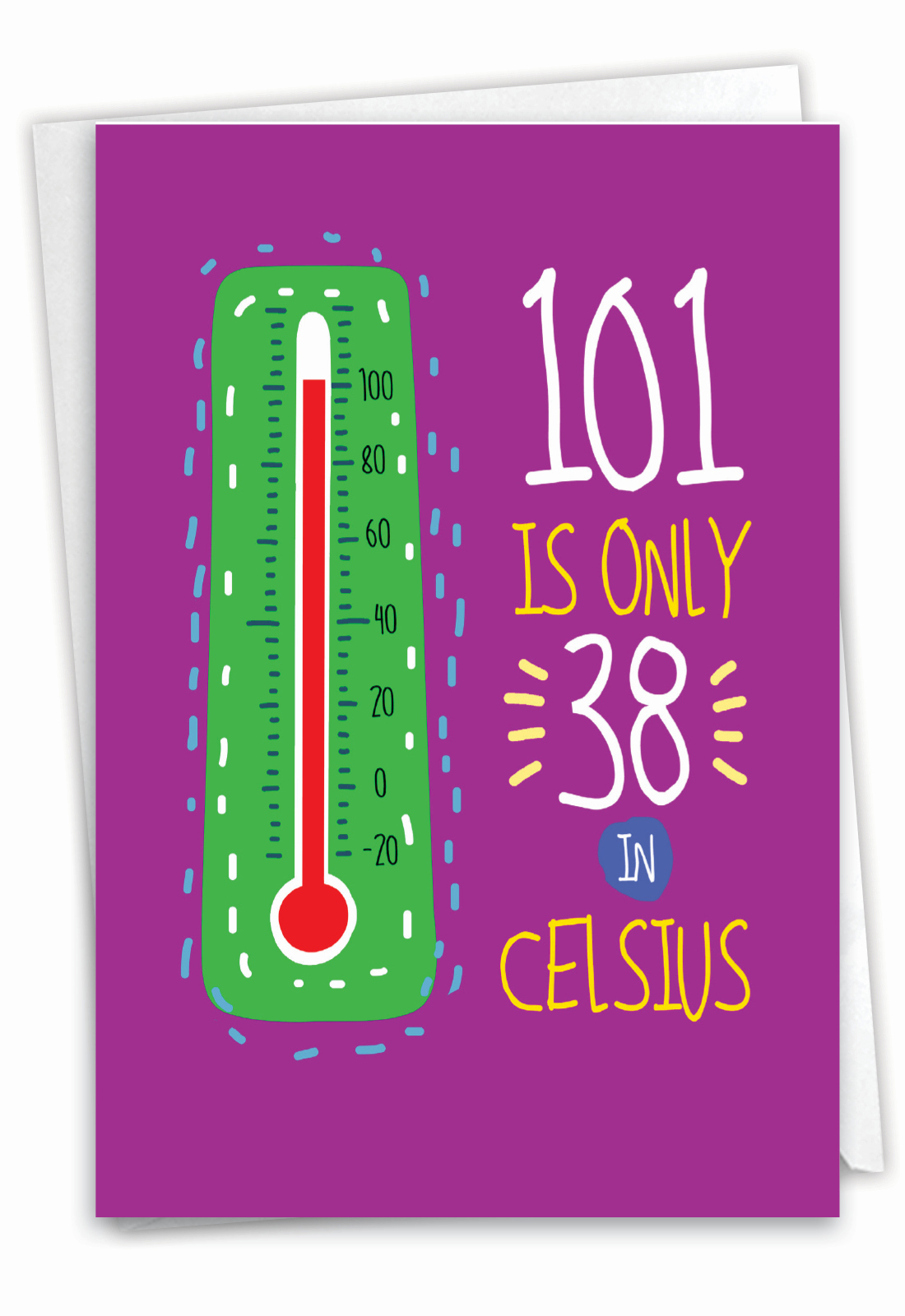 101 In Celsius: Hilarious Milestone Birthday Greeting Card