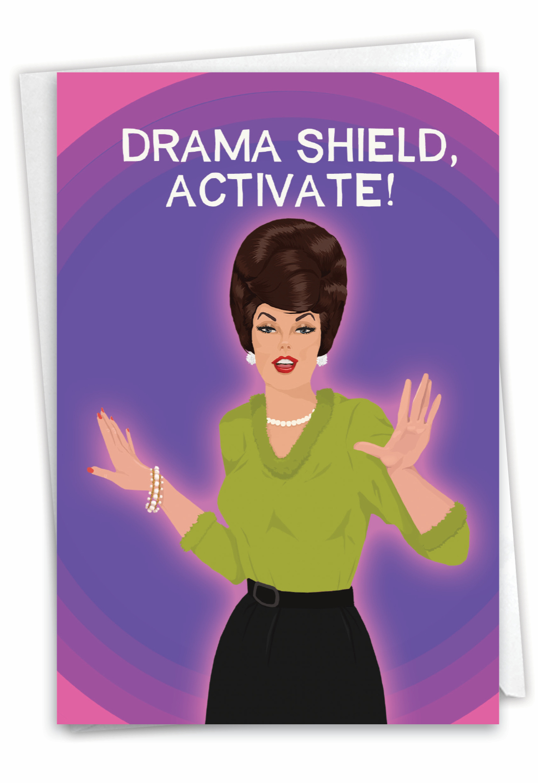 Drama Shield: Funny Birthday Card
