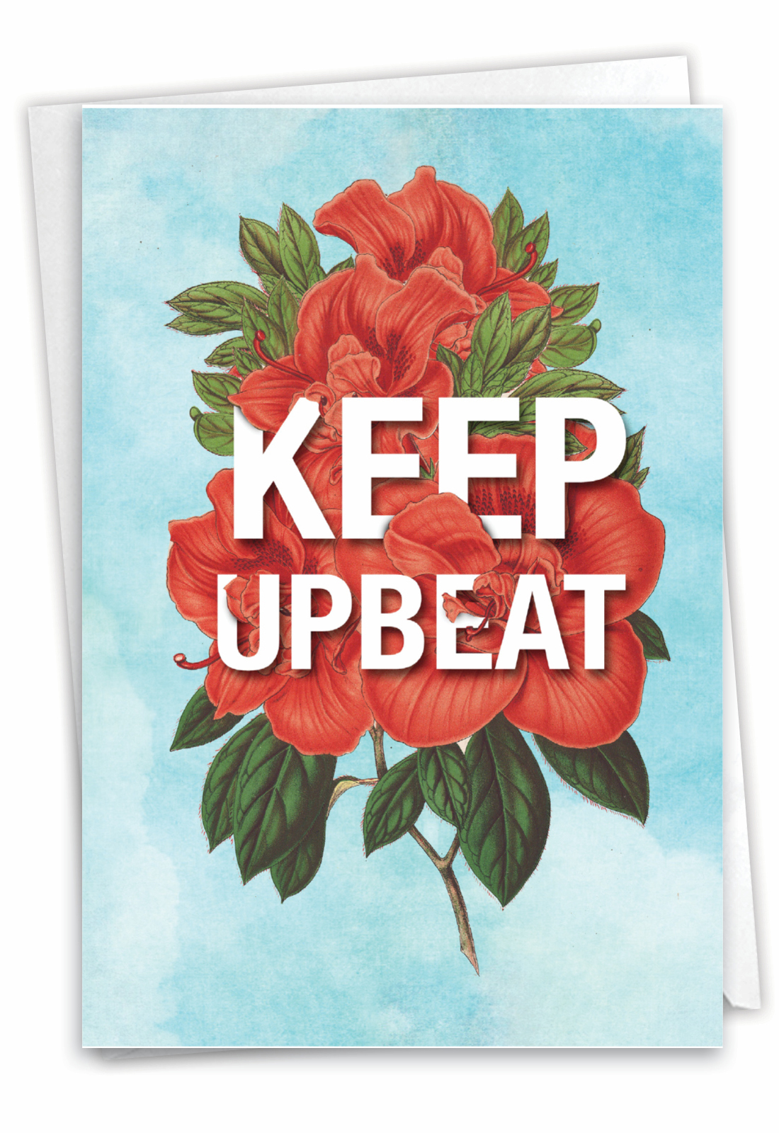 Timely Thoughts - Keep Upbeat - Blank Friendship Card