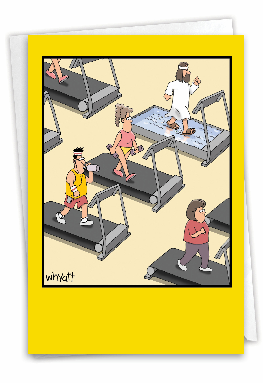 Exercise On Water Cartoons Birthday Greeting Card Tim Whyatt