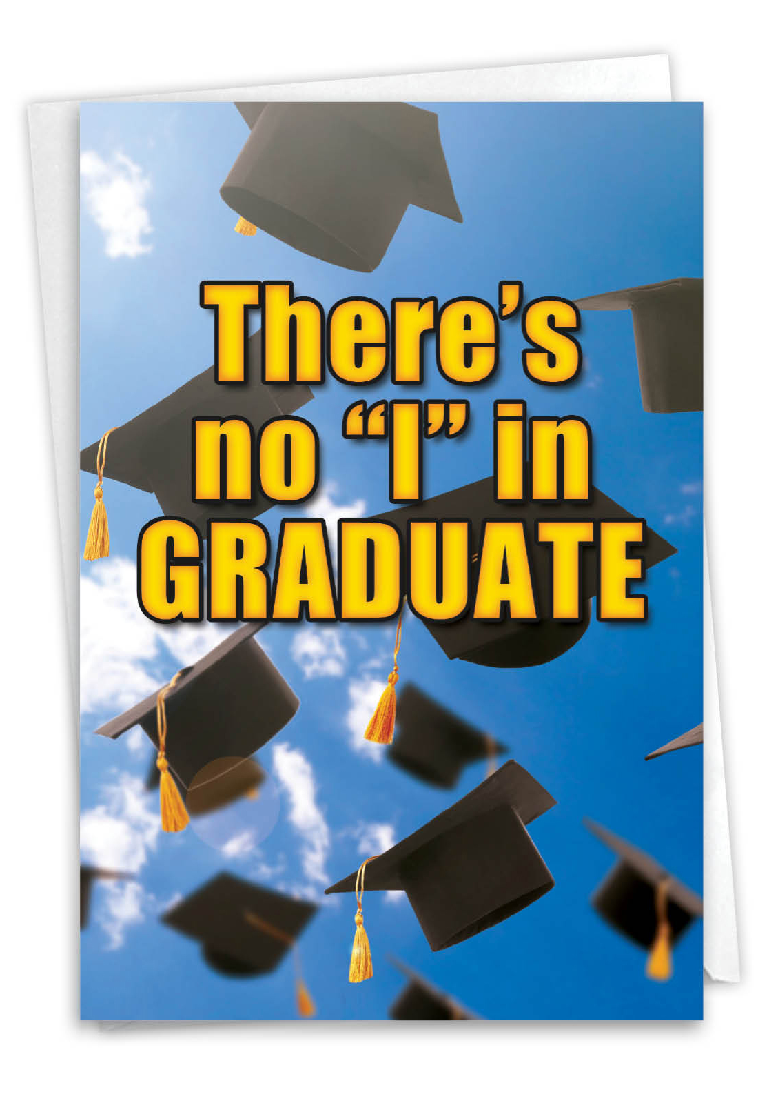 No I In Graduate Red Rocket Graduation Paper Card By Nick Barelli