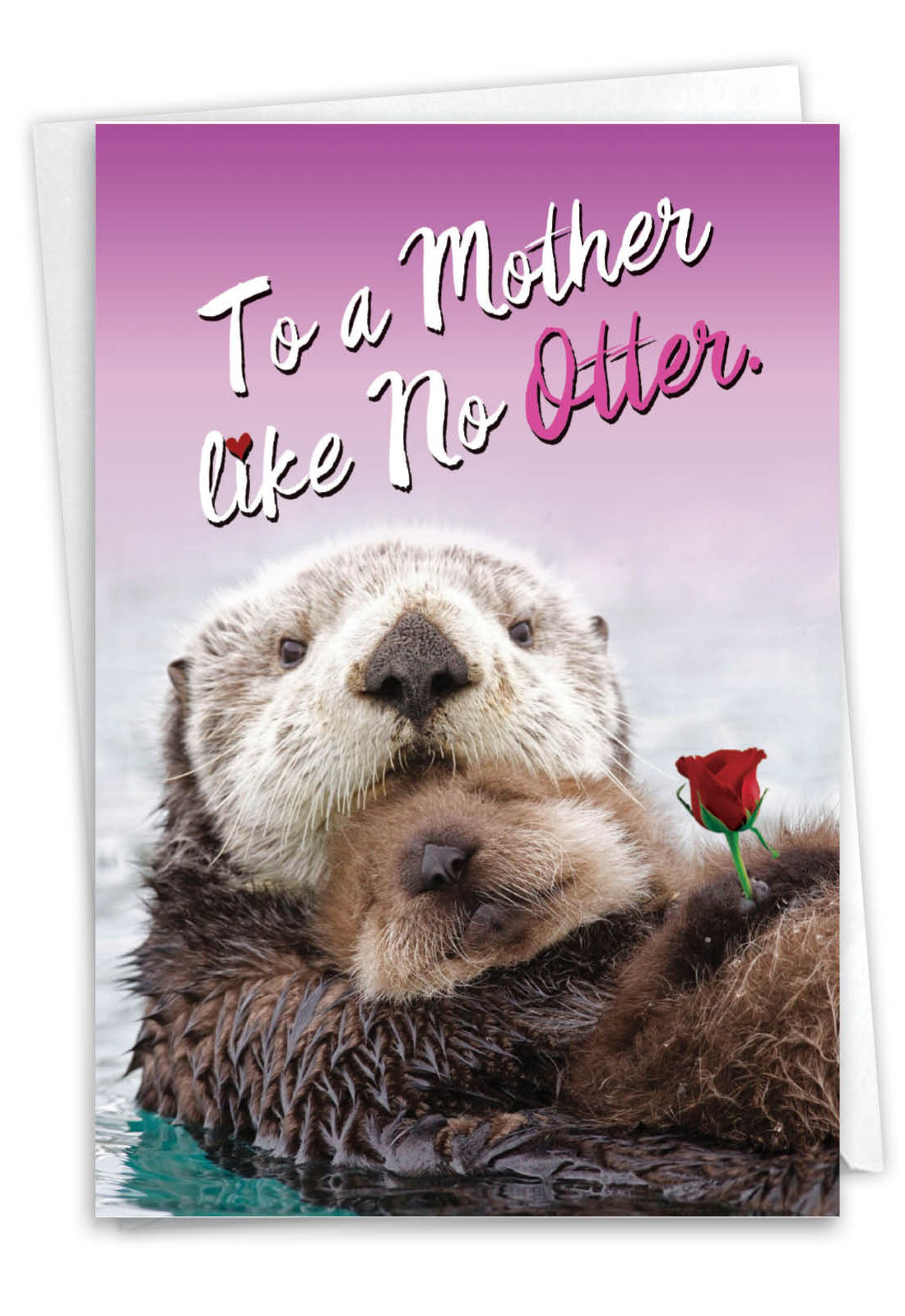 Little Otters Petigreet Mother's Day Greeting Card By