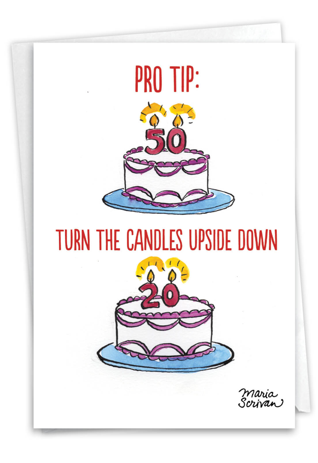 Pro Tip Cartoons Birthday Greeting Card By Maria Scrivan