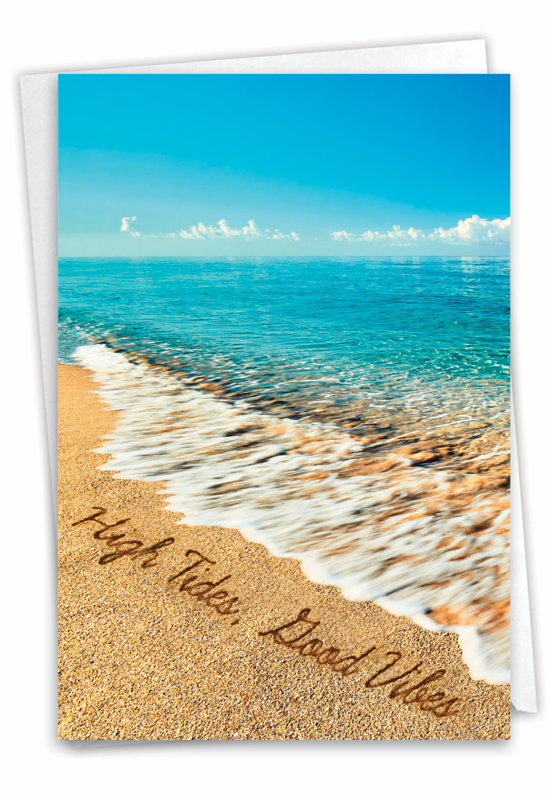 Life's a Beach - High Tides: Stylish Blank Greeting Card