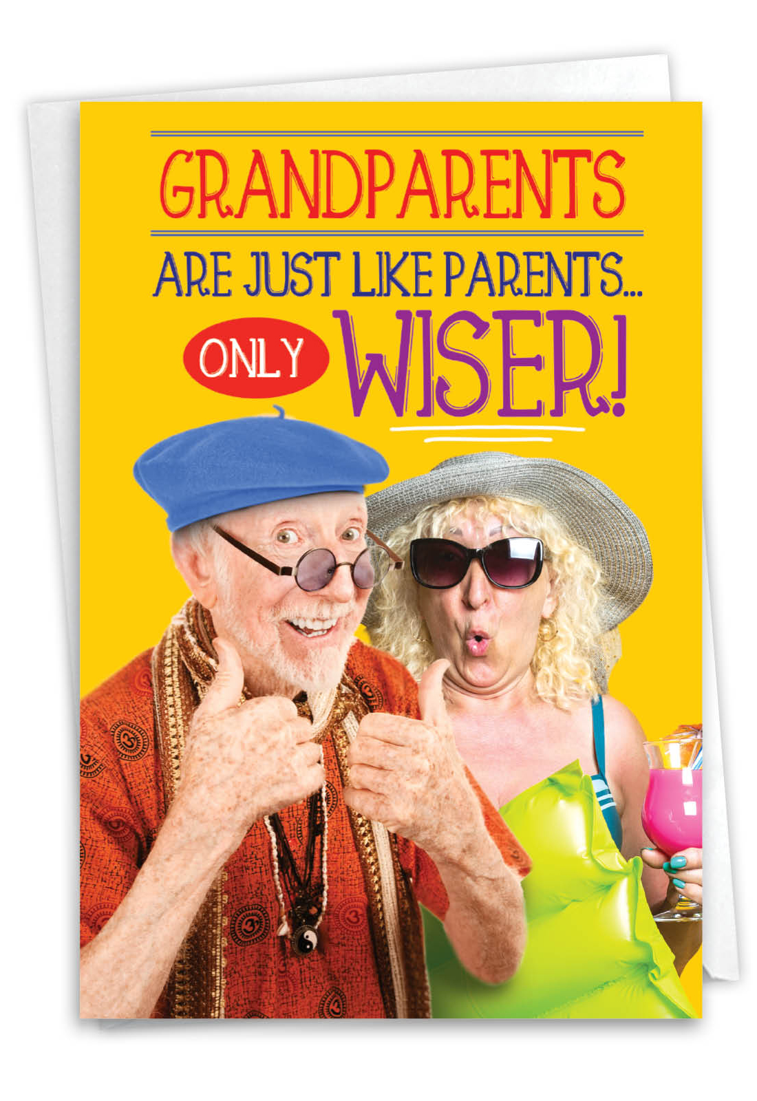 Grandparents Are Like Parents: Hilarious Grandparents Day Printed Card