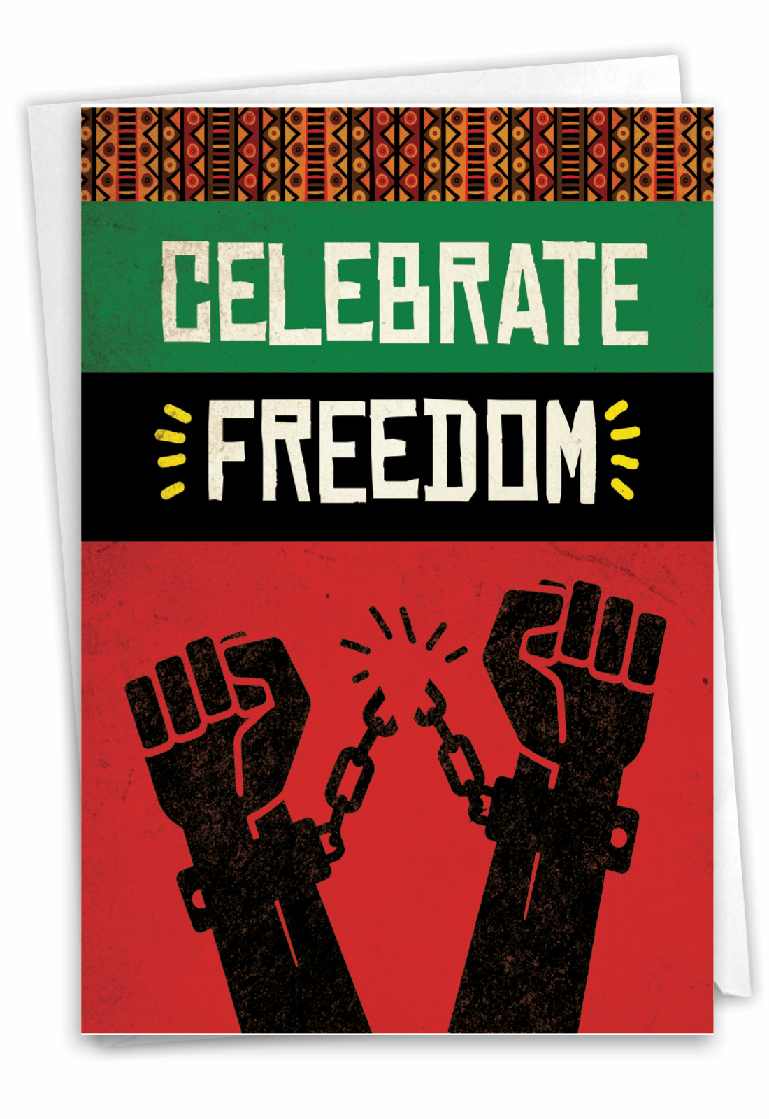Celebrate Freedom: Beautiful Juneteenth Printed Greeting Card