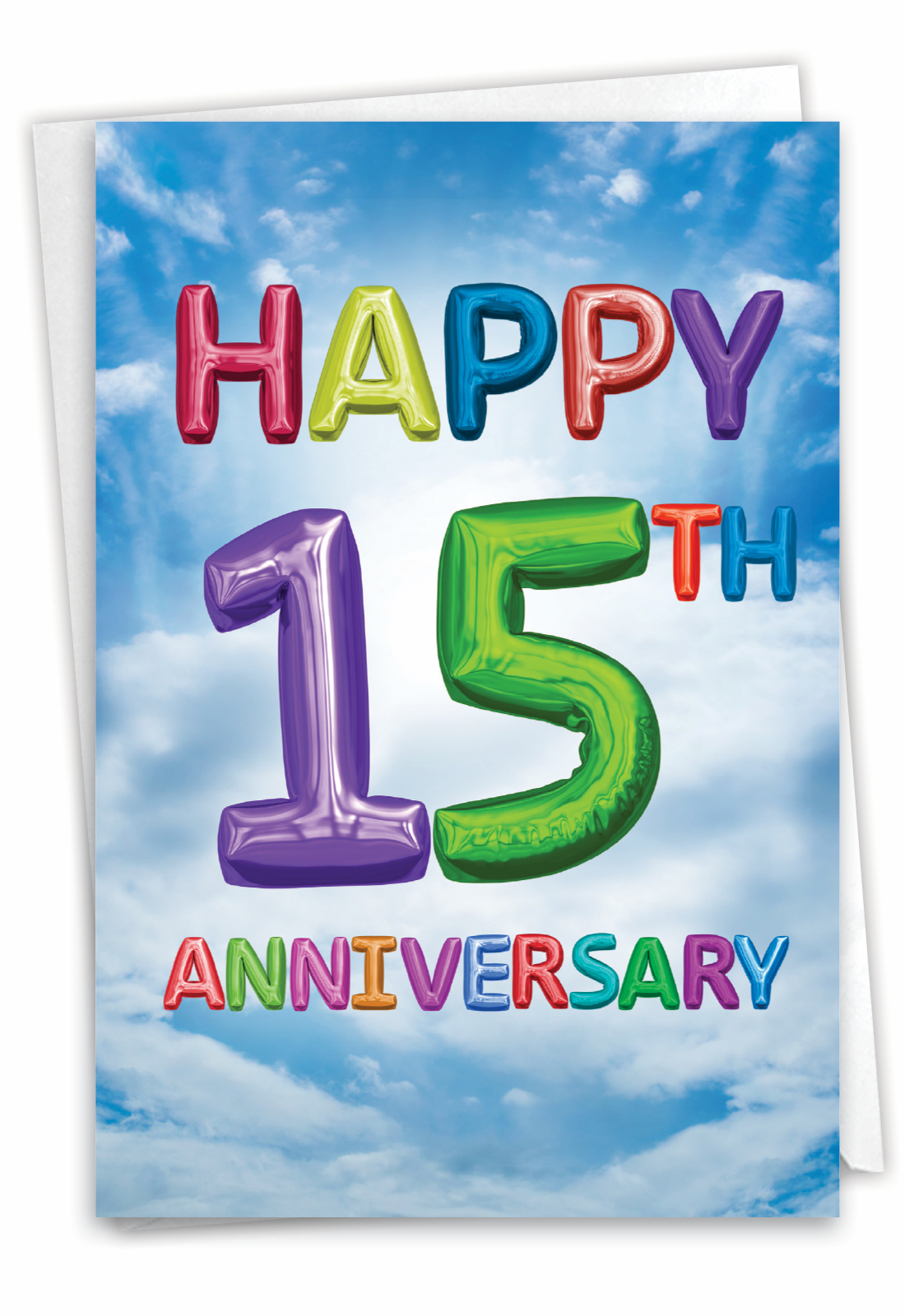 Inflated Messages - 15: Milestone Anniversary Printed Card