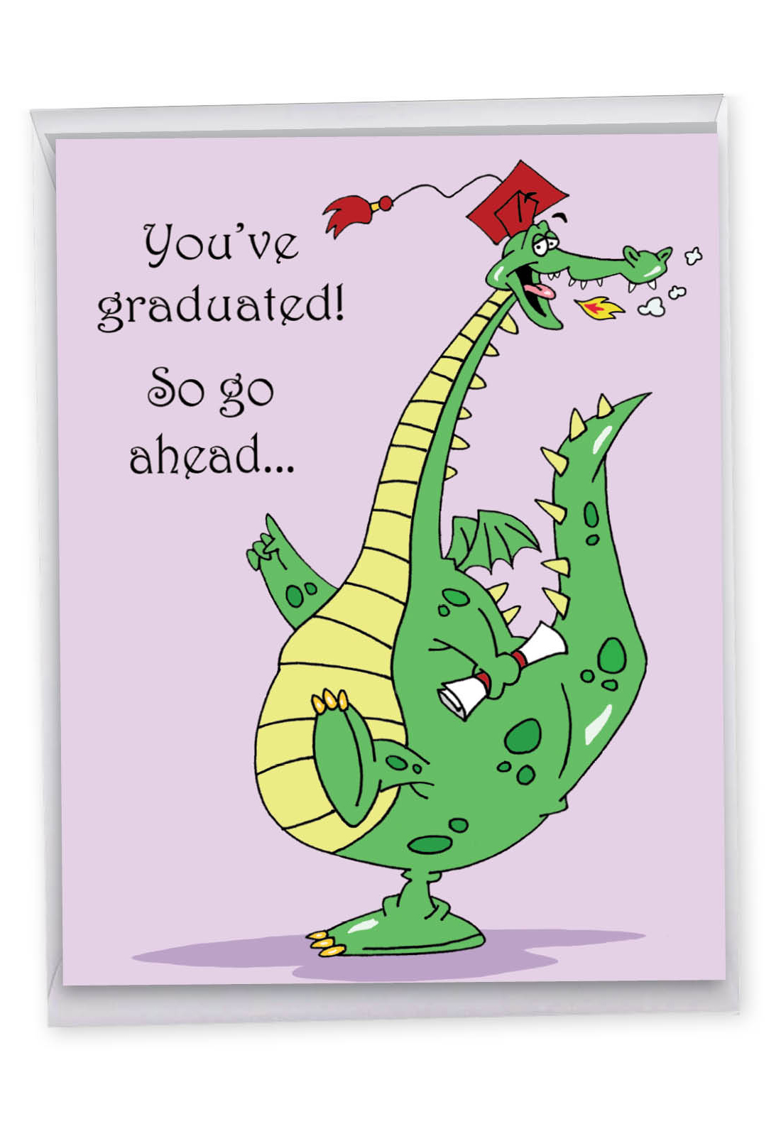 Dragon Graduate: Humorous Graduation Big Card