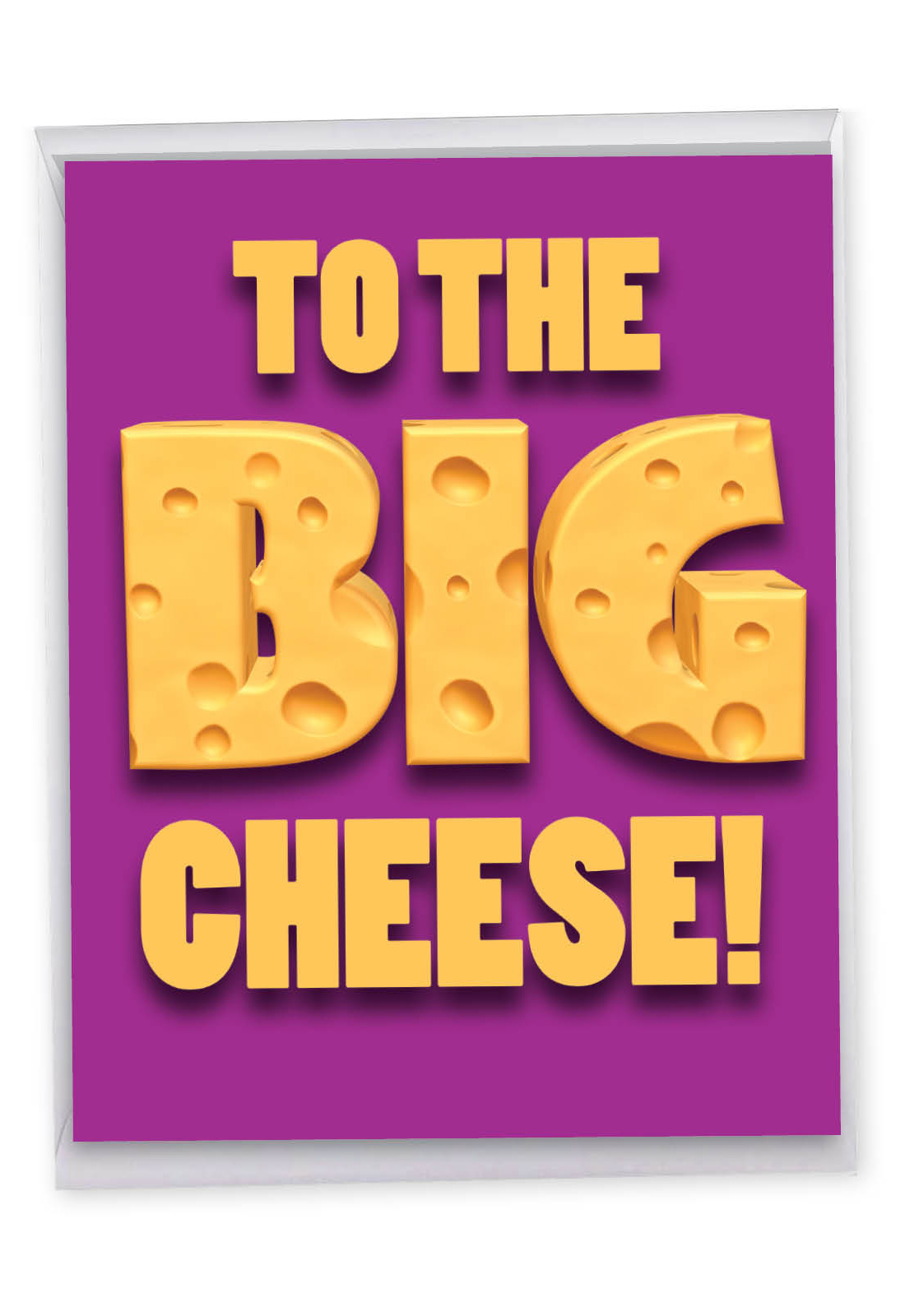 Big Cheese: Humorous Boss's Day Over-sized Paper Greeting Card