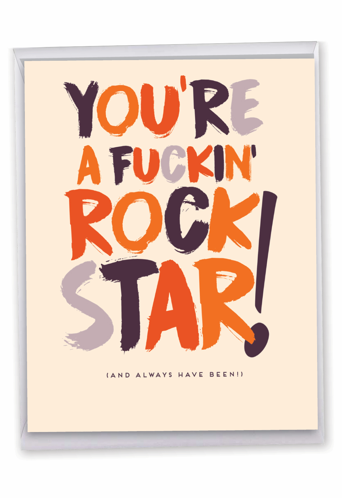You're A Rock Star: Hysterical Congratulations Jumbo Card