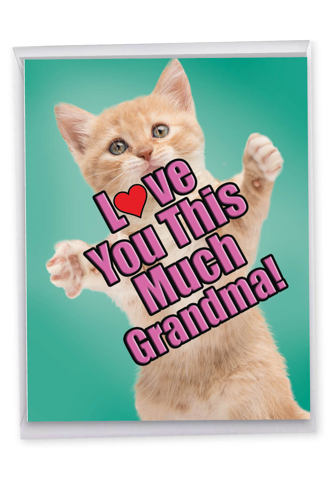 Cat Love You This Much: Creative Mother's Day Grandma Jumbo Card