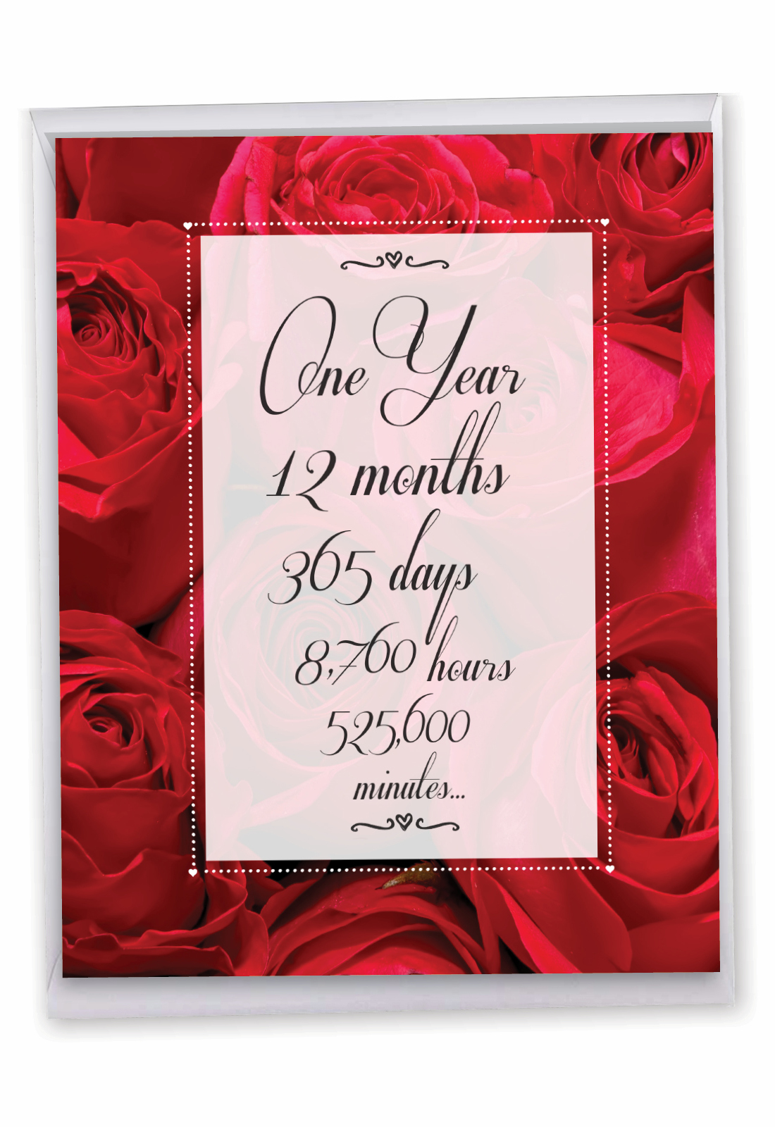 1 Year Time Count: Milestone Anniversary Large Paper Card